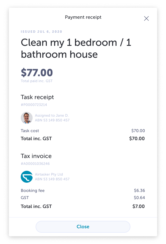 What Is The Booking Fee Airtasker Help Centre